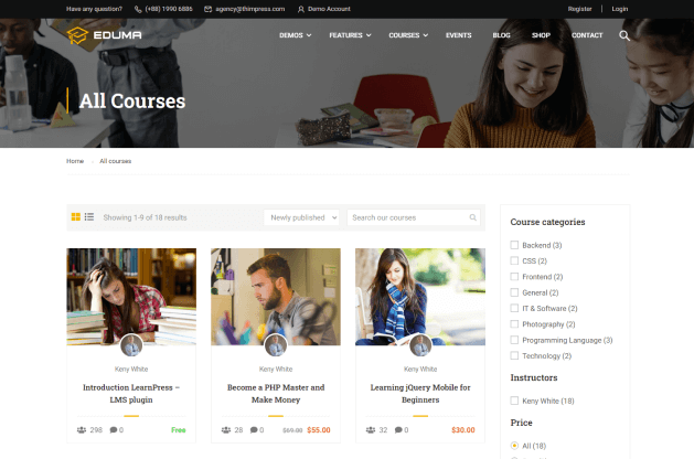 Eduma - Education WordPress Theme