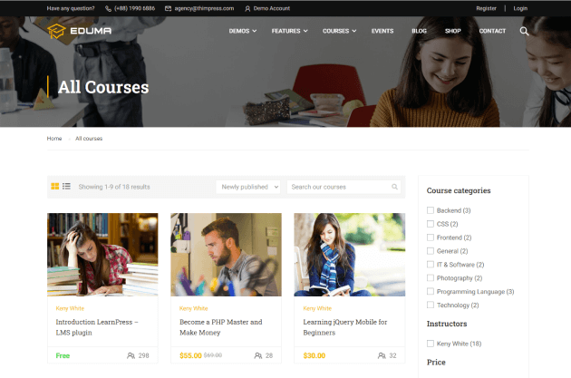 Eduma - Education WordPress Theme