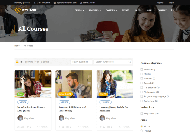 Eduma - Education WordPress Theme