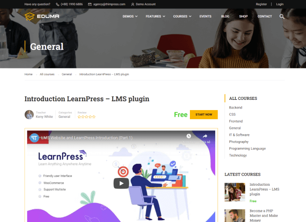 Eduma - Education WordPress Theme